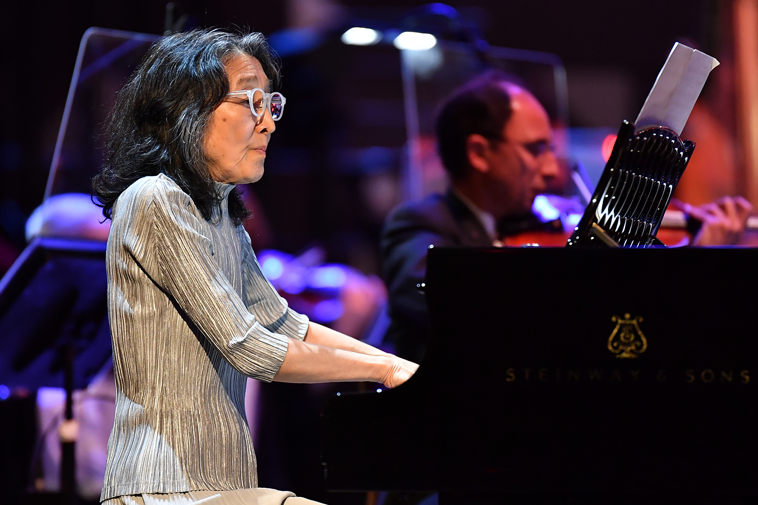 BBC Proms live online: Uchida, LSO, Rattle review – eclectic concert ...